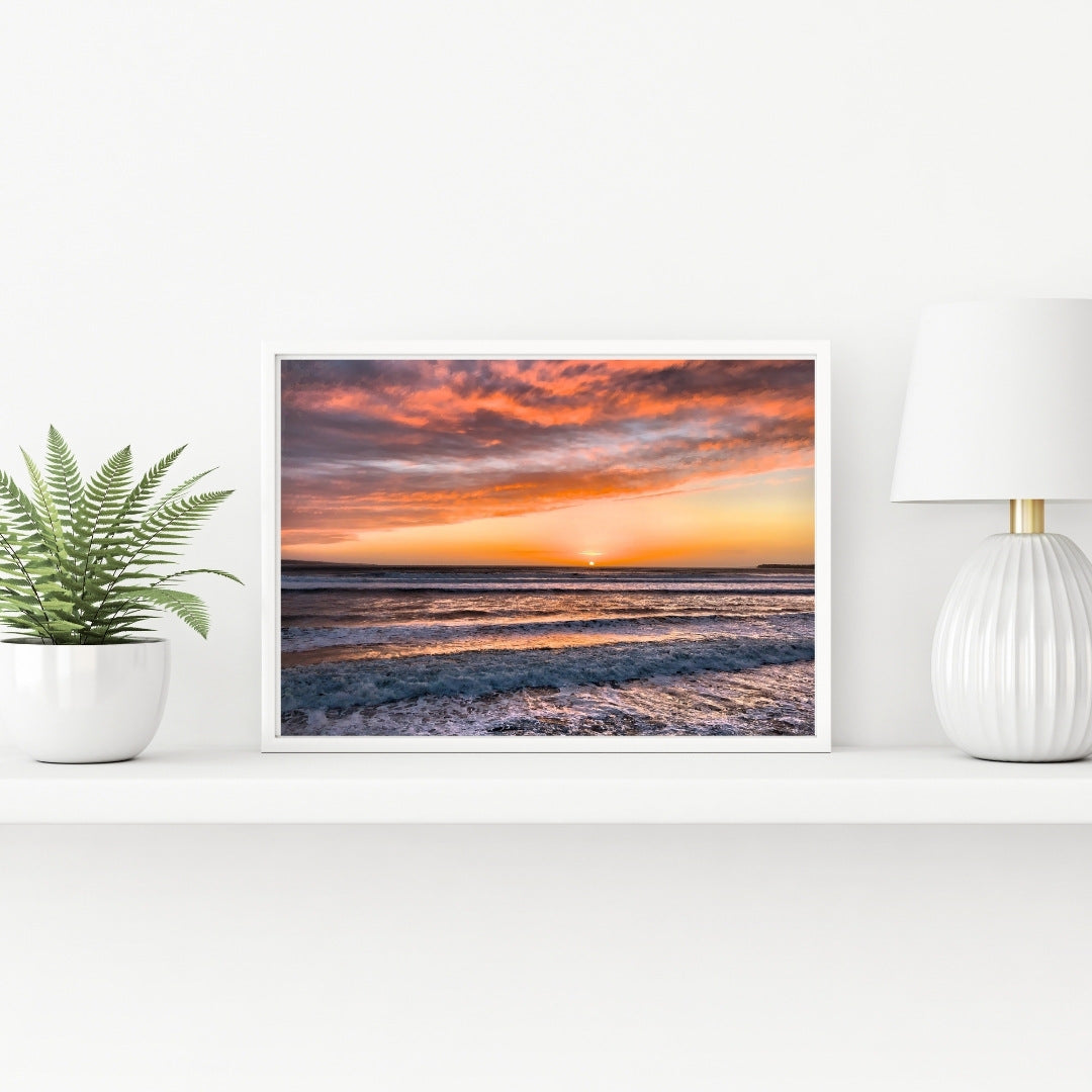 Caitriona Considine photography print taken at sunset at Lahinch beach ...